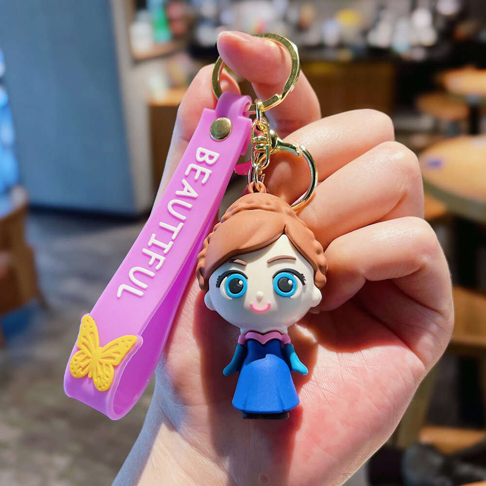 Милый мультяшный брелок в виде Белоснежки, куколки, подвески для сумочки, брелока для ключей от машины, принцессы.