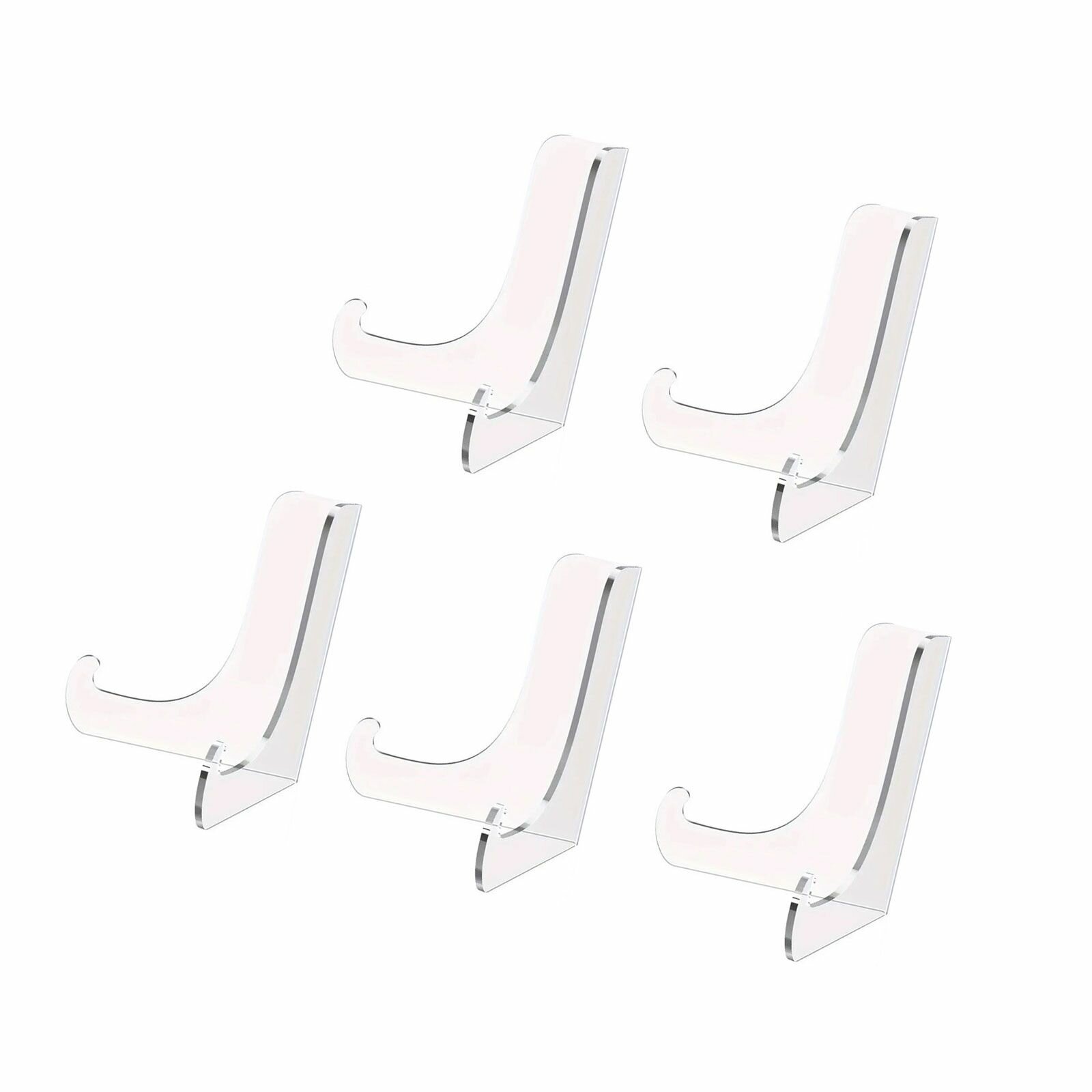 Набор из 5 акриловых подставок для выставок с гладкими краями