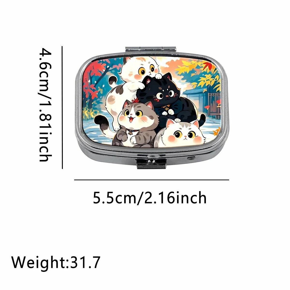 Мини-органайзер для таблеток Cute Fat Cat