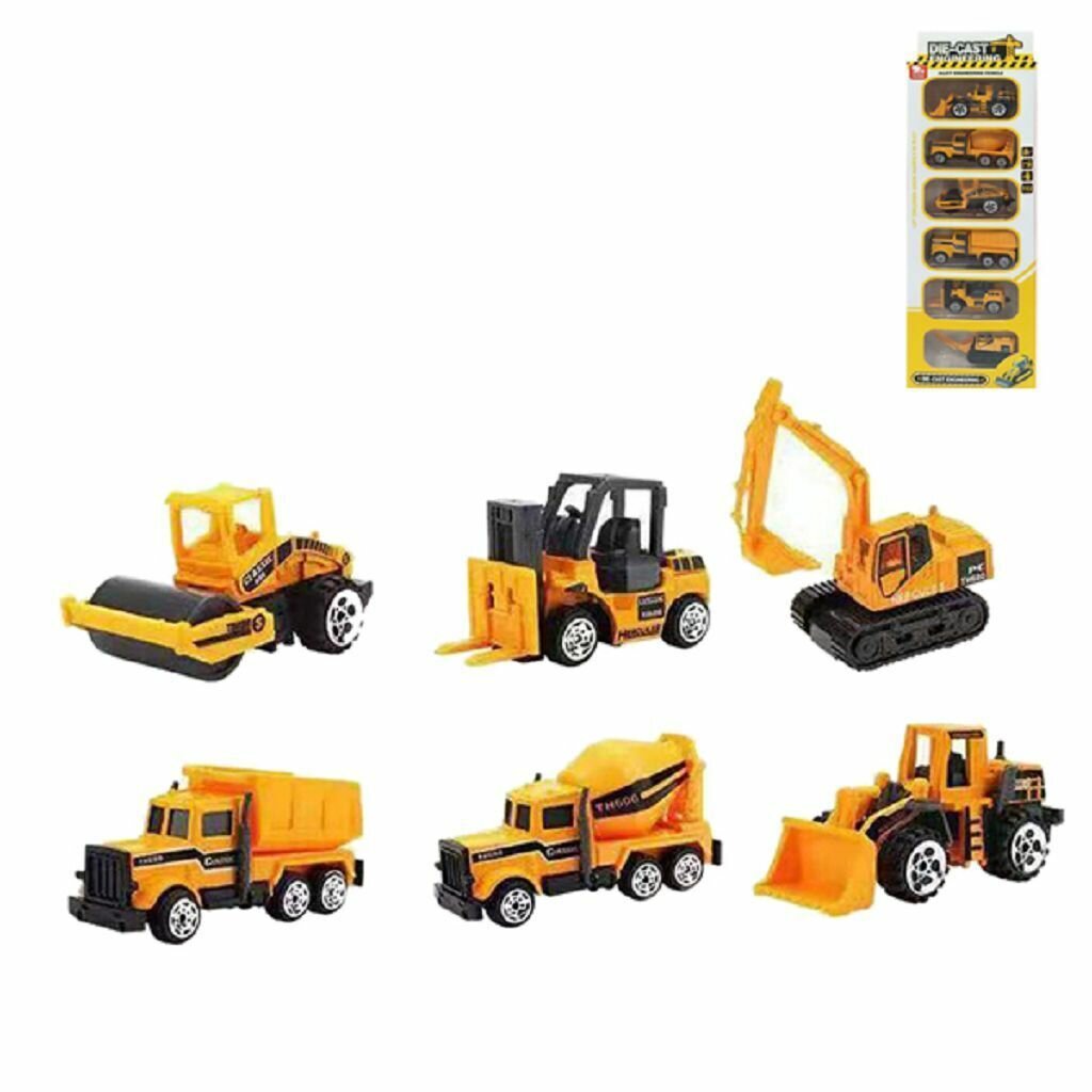 Набор машинок Спецтехника 6шт. в коробке