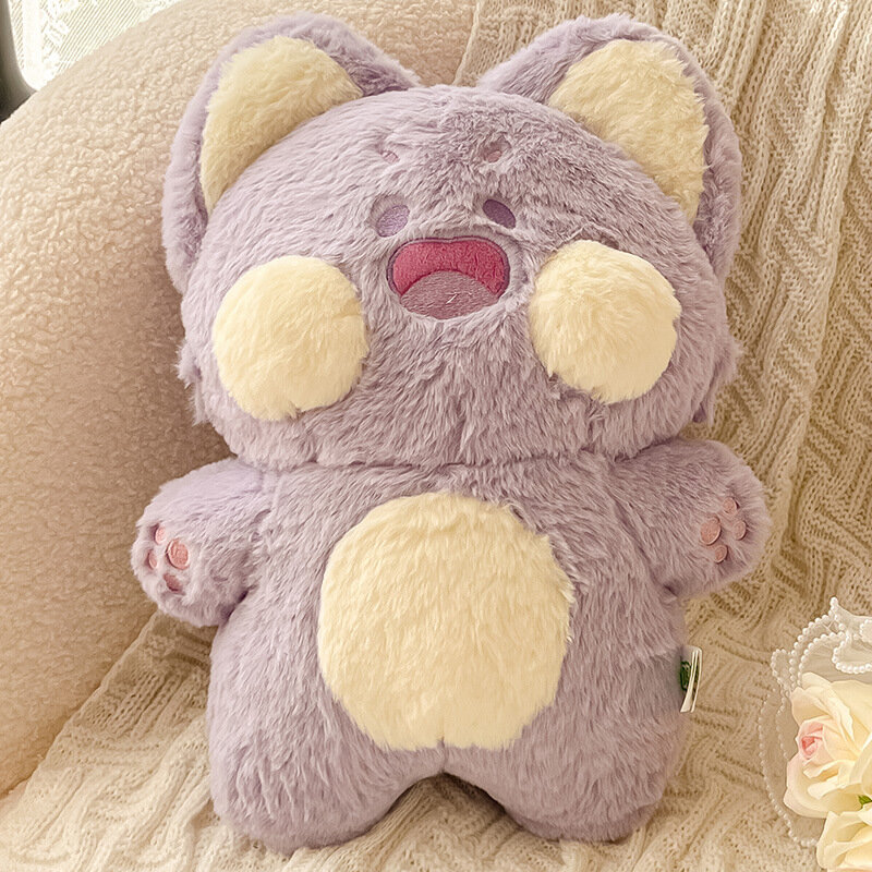 Плюшевая игрушка-подушка для сна Dudu Meow Doll, 90см, фиолетовая