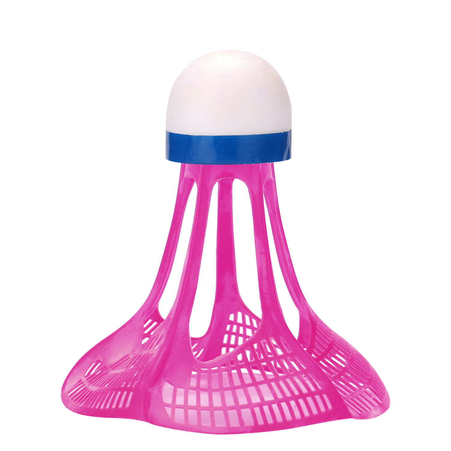 Воздушный шарик для бадминтона пластиковый для спорта тренировки упражнений Shuttlecocks, цвет: красный, желтый, фиолетовый (опционально), рандомный, размер: 70*70мм, вес: 6г, 18г, упаковка: 230*65*65мм, вес упаковки: 76г, количество: 3 штуки