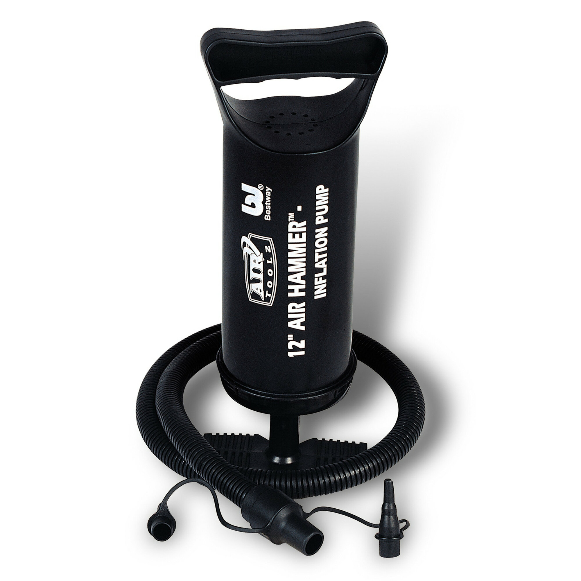 Насос ручной BESTWAY, 30 см, черный, шланг с 3-мя насадками, 0.85 л/цикл