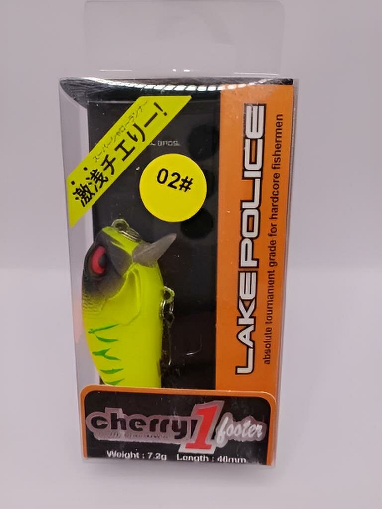 Воблер для рыбалки LAKE POLICE Jackall Cherry 1 Footer: плавающий крэнк 46 мм, 7,2 г, заглубление 0,1-0,3 м
