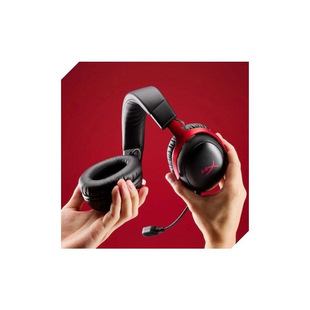 Наушники с микрофоном HyperX Cloud III S Wireless черный/красный 0.5м мониторные BT оголовье (A59Z0AA)