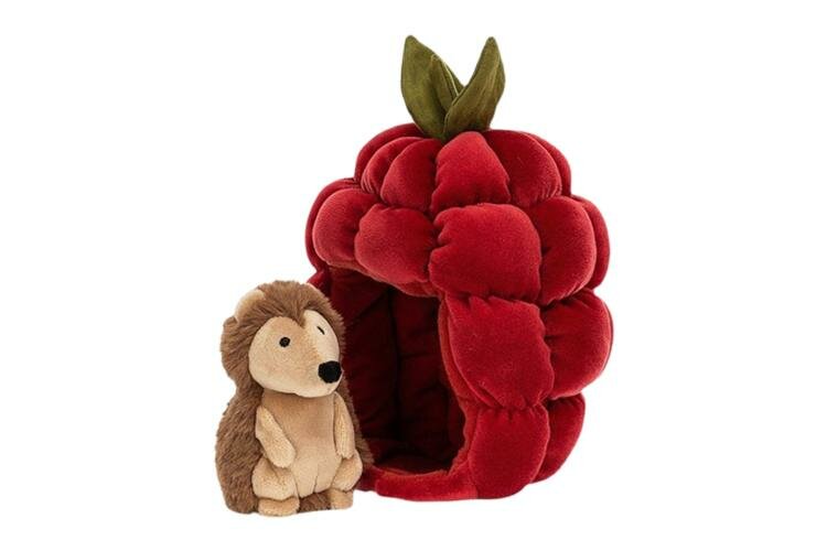 Мягкая игрушка унисекс JELLYCAT Лесная Коллекция Малиновый Ежик, 18 см