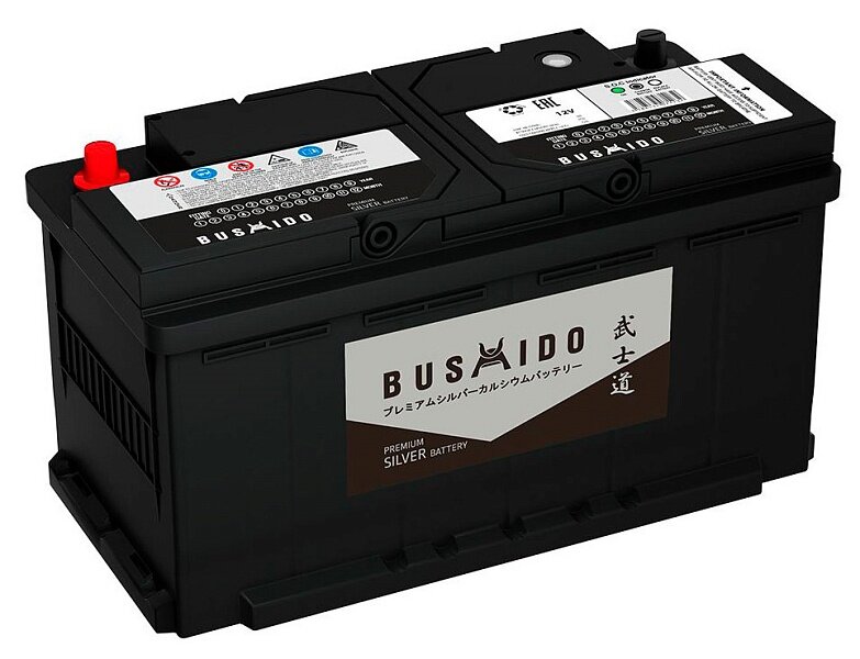Аккумулятор автомобильный BUSHIDO SJ 100 100.1 Ah 840 A ПП (353x175x190) L5 353x175x190
