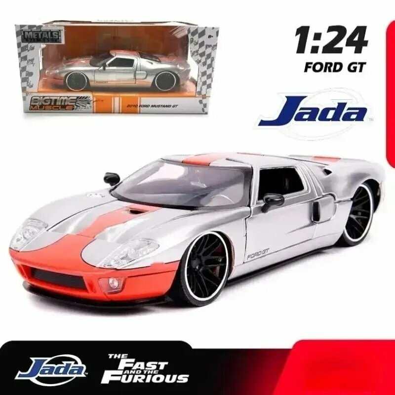 Jada 1:24 Ford GT Sports Car Model Toy Gift, подарки для мальчиков, коллекции хобби, подарки на день рождения