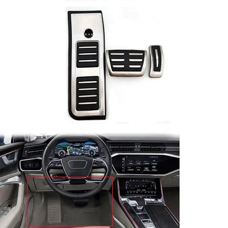 Комплект из 1 подставки под педаль газа и тормоза для Audi A6L C8 2019-2020.