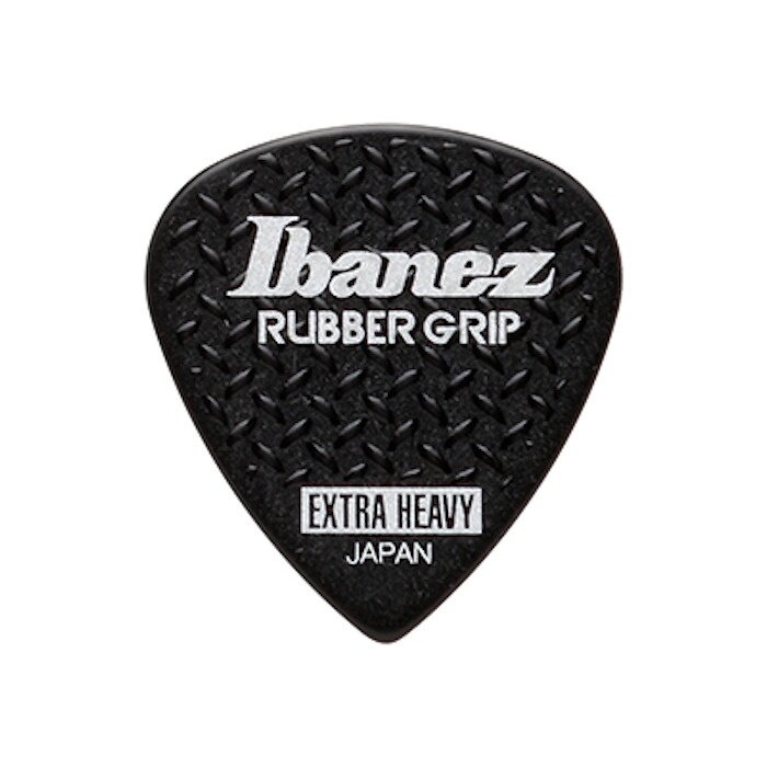 Медиатор Ibanez PA16XRG-BK, с прорезиненным покрытием, 1.2 мм, 1 шт.