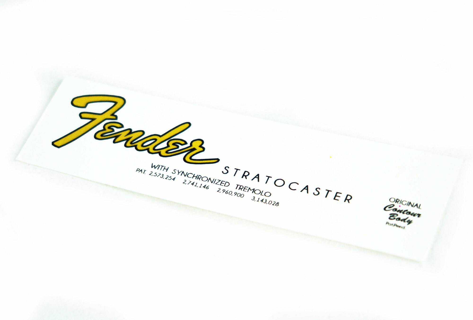 Наклейка декаль на голову грифа гитары "Fender Stratocaster 1964-1965" Струнки. ру