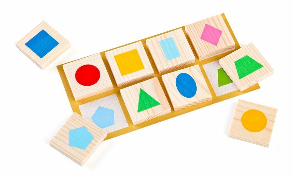 Лото деревянное "Геометрические фигуры" Томик, 1 штука