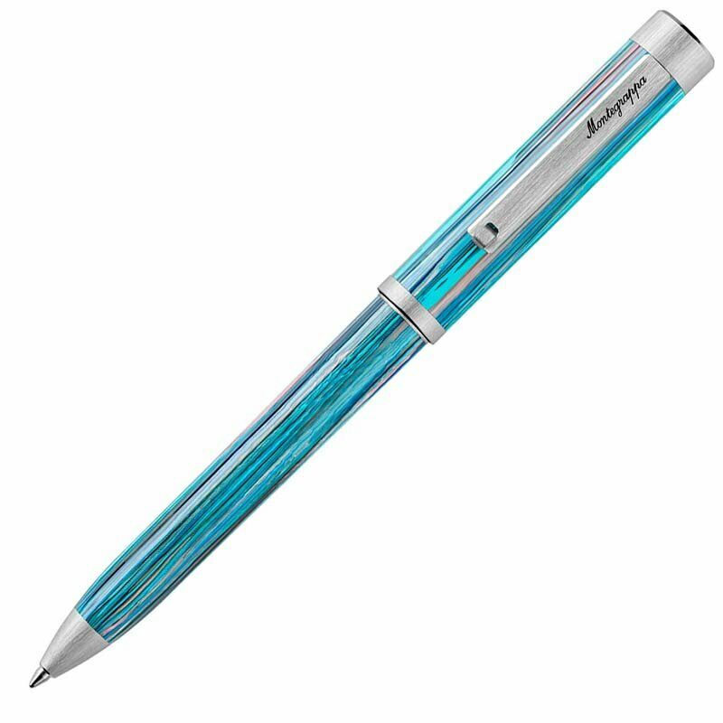 Шариковая ручка Montegrappa Zero Zodiac Taurus (Телец) Palladium IP Steel. Артикул ZZ-TR-BP