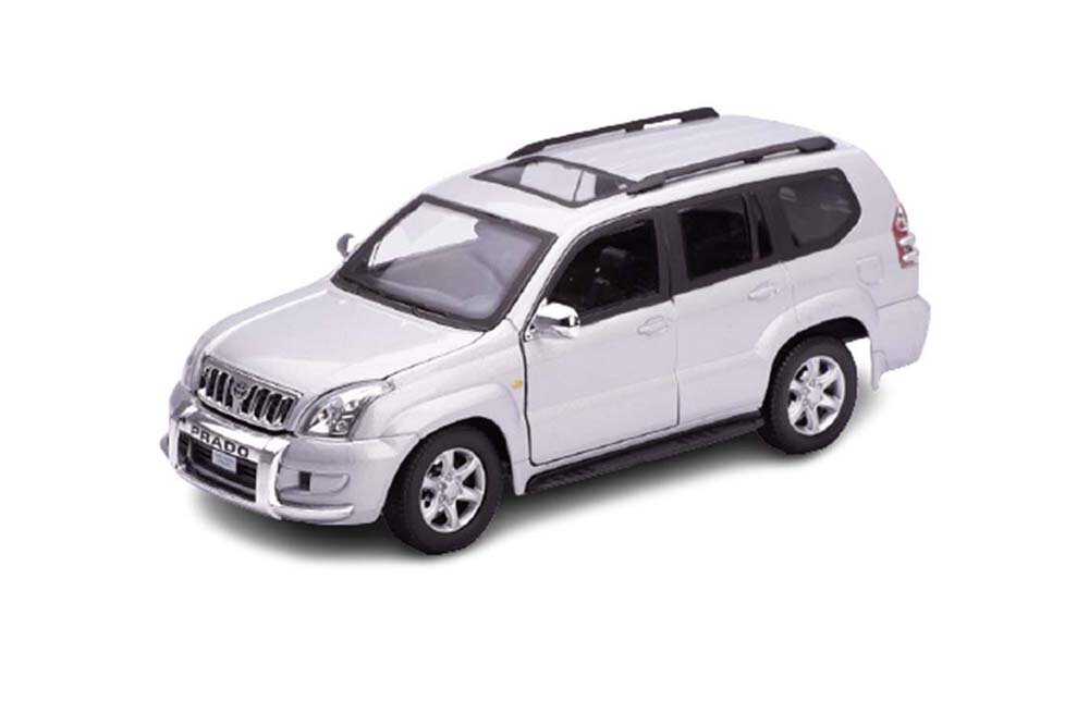 Модель коллекционная CARARAMA Toyota land cruiser prado suv silver / тойота лэнд крузер прадо серебристый