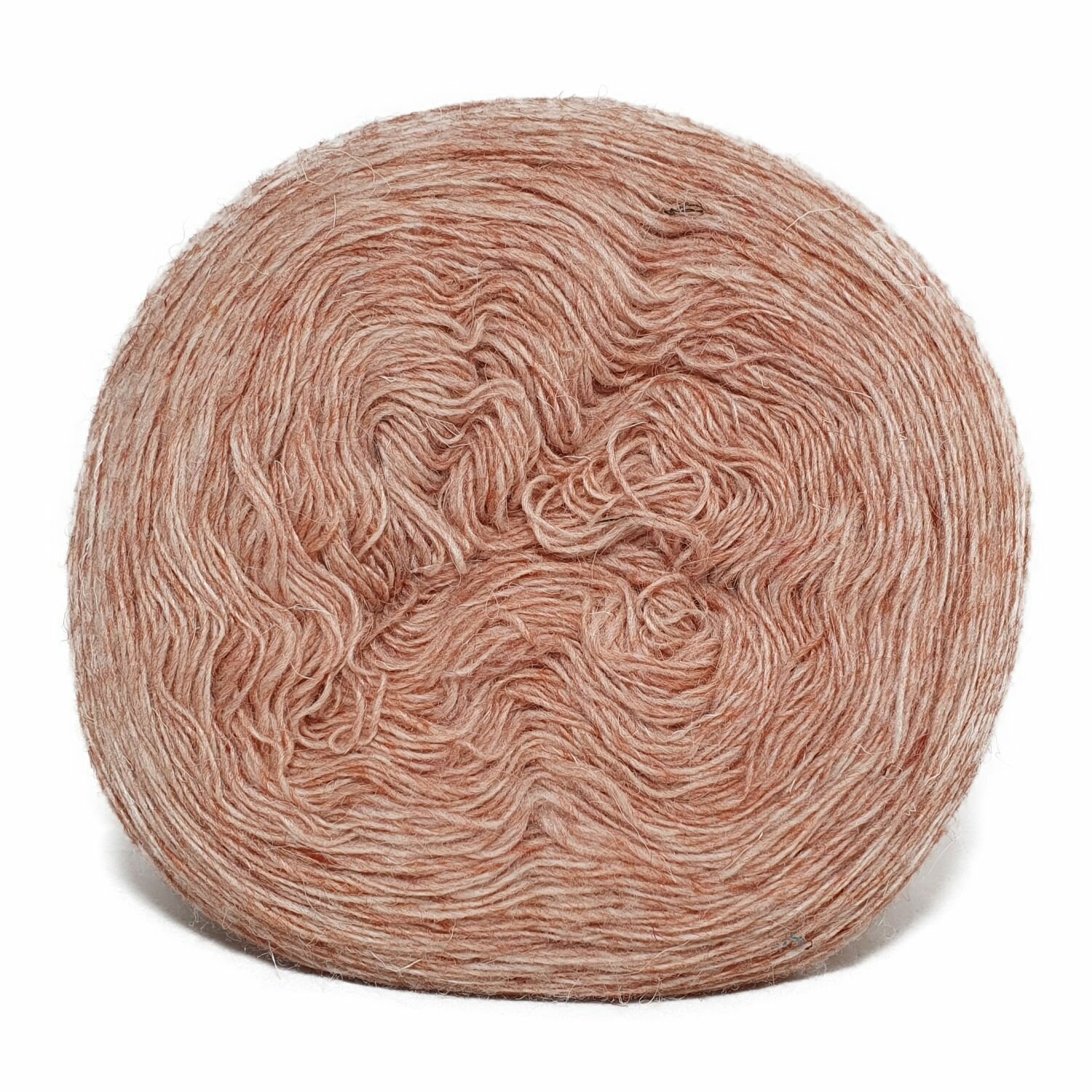 Пряжа Рассказовская Ангорка, розово-бежевый - 102, 95% шерсть ангорской козы, 5% акрил, 2 мотка, 250 г, 700 м.