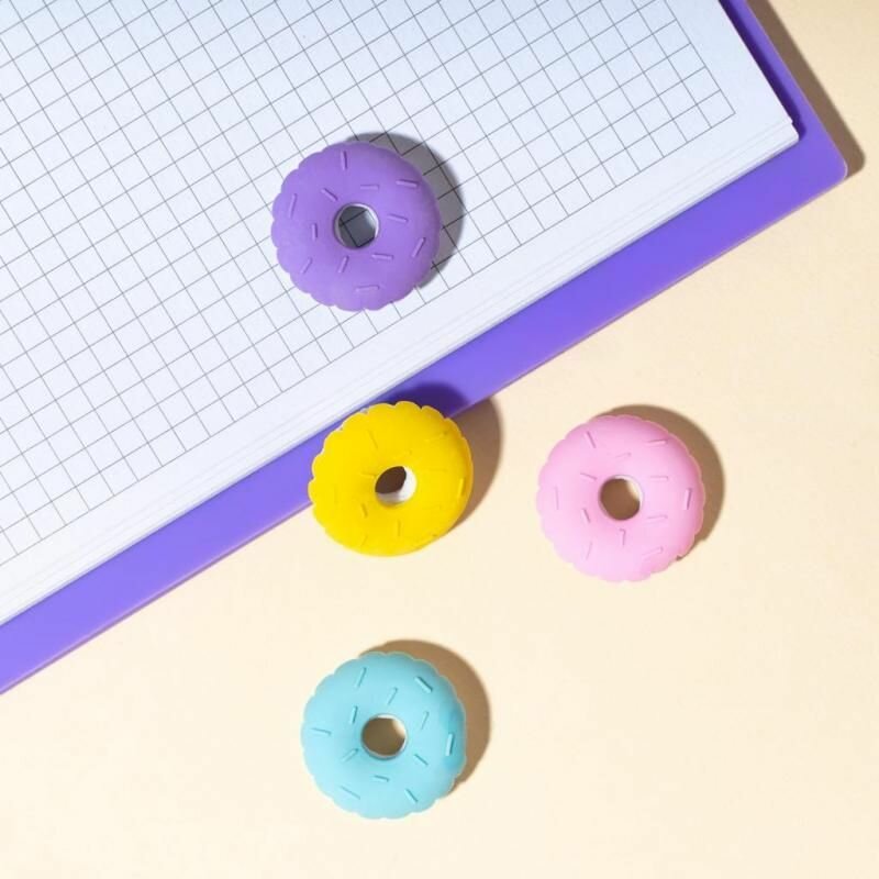 Набор ластиков "пончик", стирательная резинка, 4 шт.