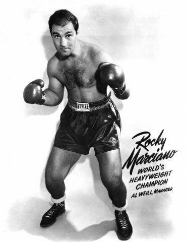 Плакат, постер Rocky Marciano-Рокки Марсиано на бумаге, размер 42х60см