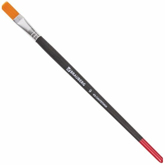 Кисть Brauberg , синтетика, плоская, № 9, 200215