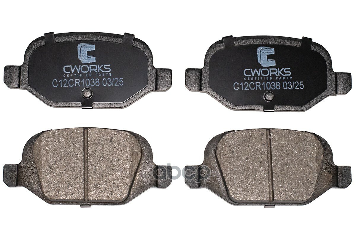 Колодки тормозные дисковые CWORKS арт. c12cr1038