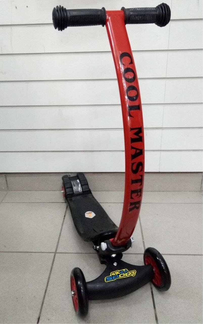 Самокат детский Cool Master Макси 4х колесный, передние колеса 120мм, задние 90мм сдвоенные.