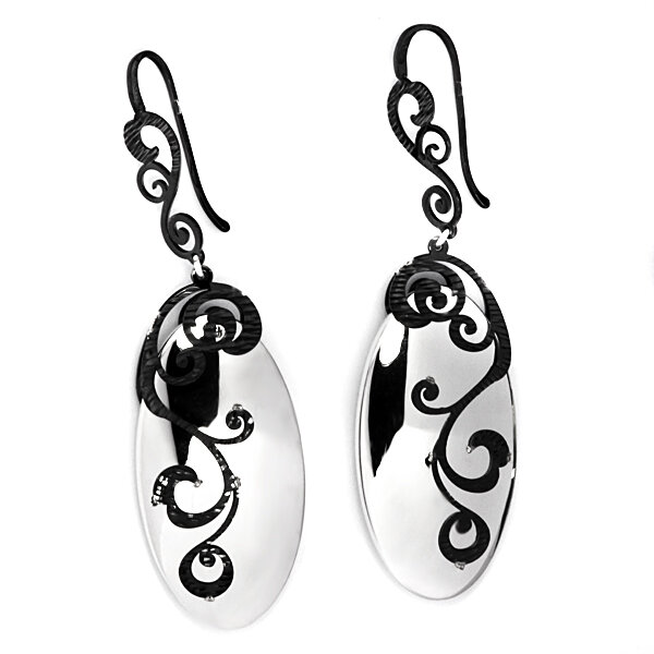 Серьги ELEMENT47, серебро, 925 проба