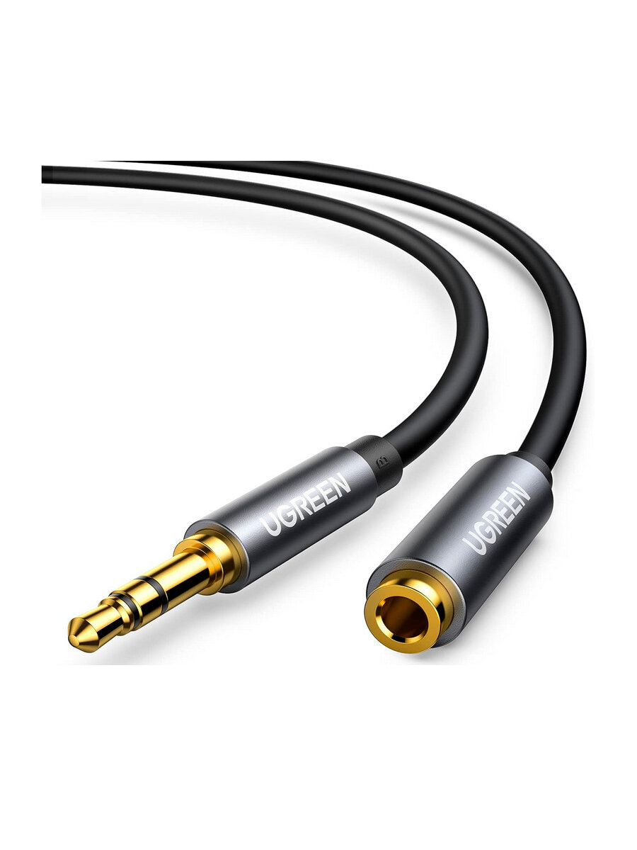 Удлинитель кабеля UGREEN AV118 (40673) 3.5mm Male to 3.5mm Female Extension Cable - 1 метр