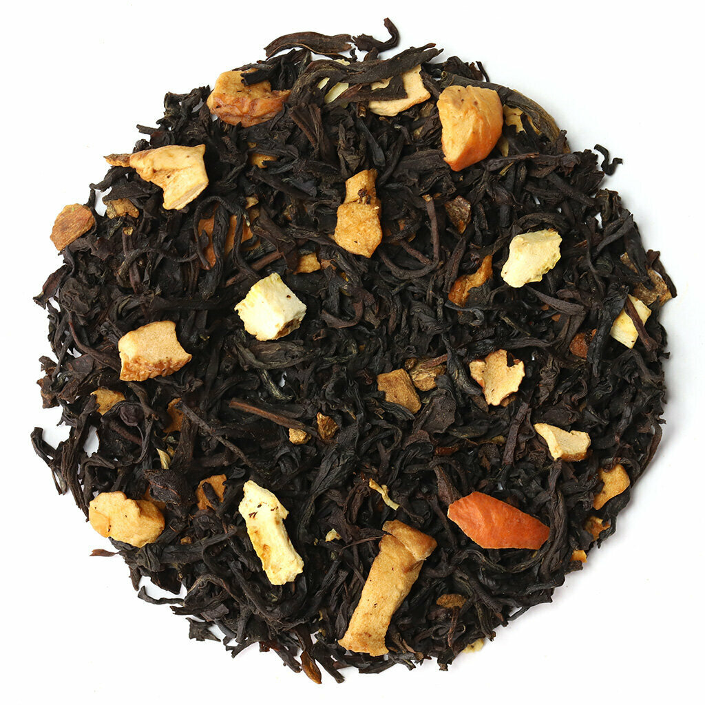 Чай черный Ассам с кусочками яблока и корицей "Яблочный пирог" Полезный чай, 900 гр