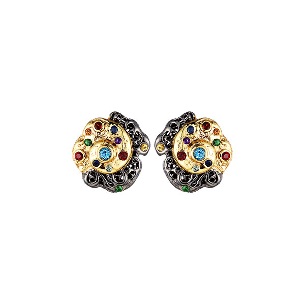 Серьги, серебро, 925 проба, сапфир