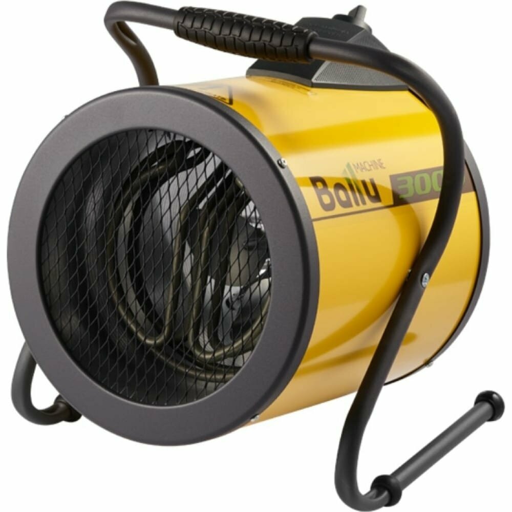 Электрическая тепловая пушка Ballu BHP-P-3, мощность 3 кВт, обогрев помещений до 35 м² с термостатом и защитой IP20