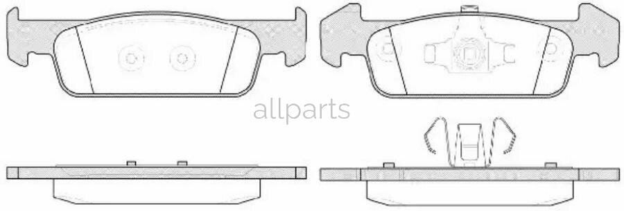 REMSA 154010 1540 10 колодки дисковые передние!\ Dacia Logan II/Sandero II 1.2/1.5dCi 12>