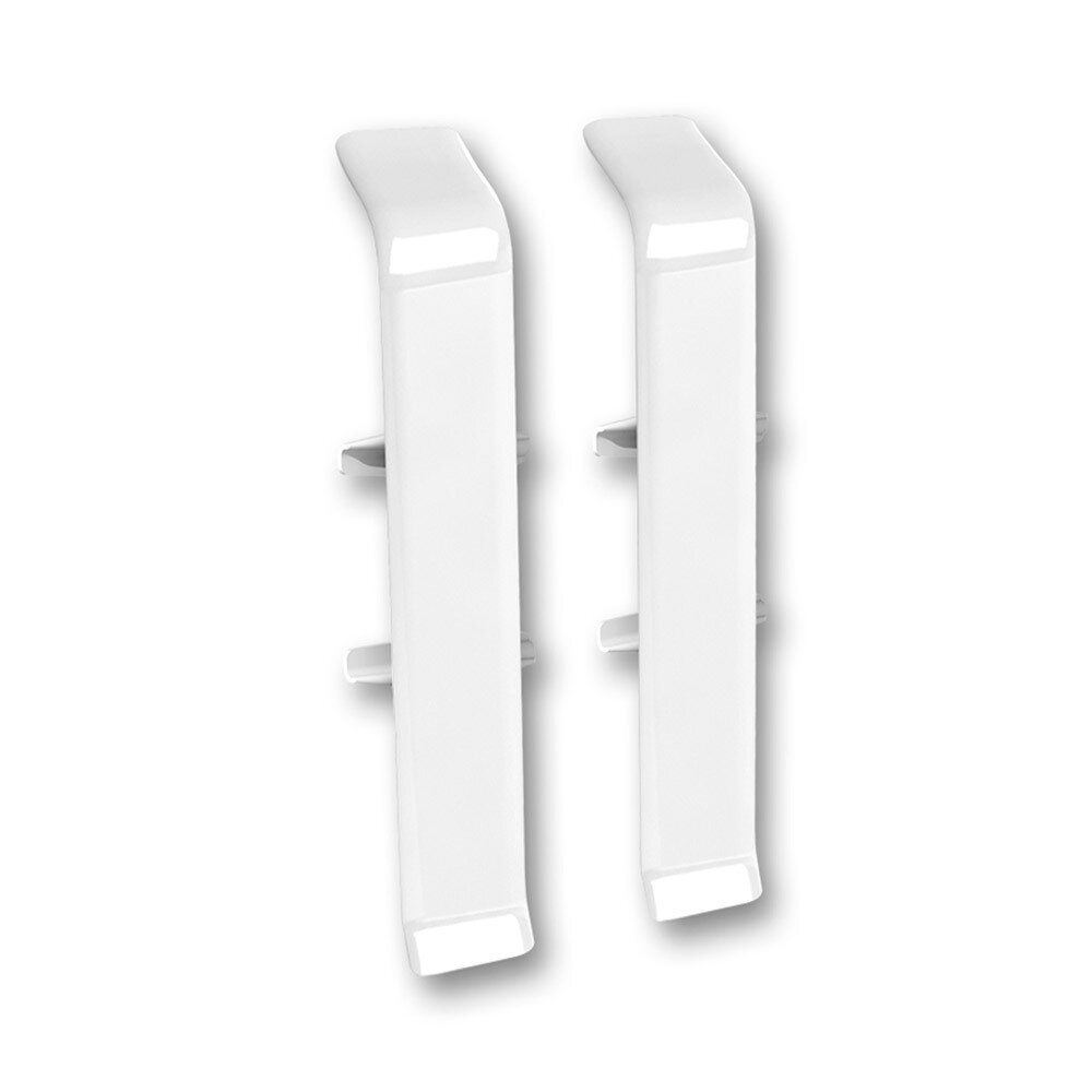 Соединитель Деконика 85 мм белый глянцевый Г-профиль (2 шт.)