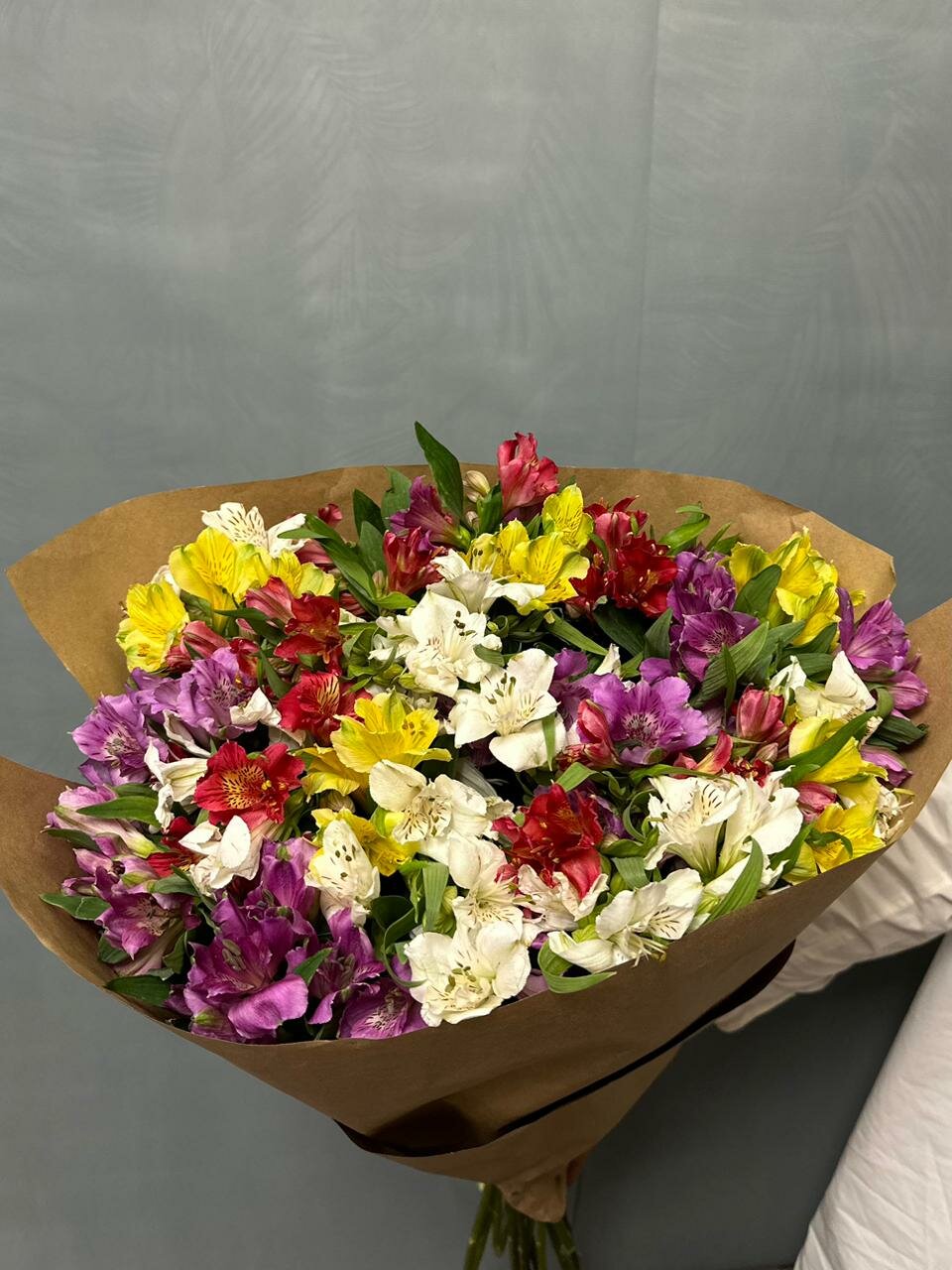 Букет "Краснодар" из альстромерий,