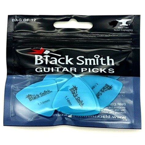 Набор медиаторов 12шт. BlackSmith Triangle TAP114SB-H Heavy 1.14mm Sky Blue