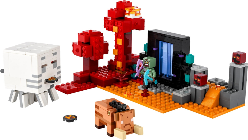 Конструктор LEGO Minecraft 21255 The Nether Portal Ambush, 352 дет.