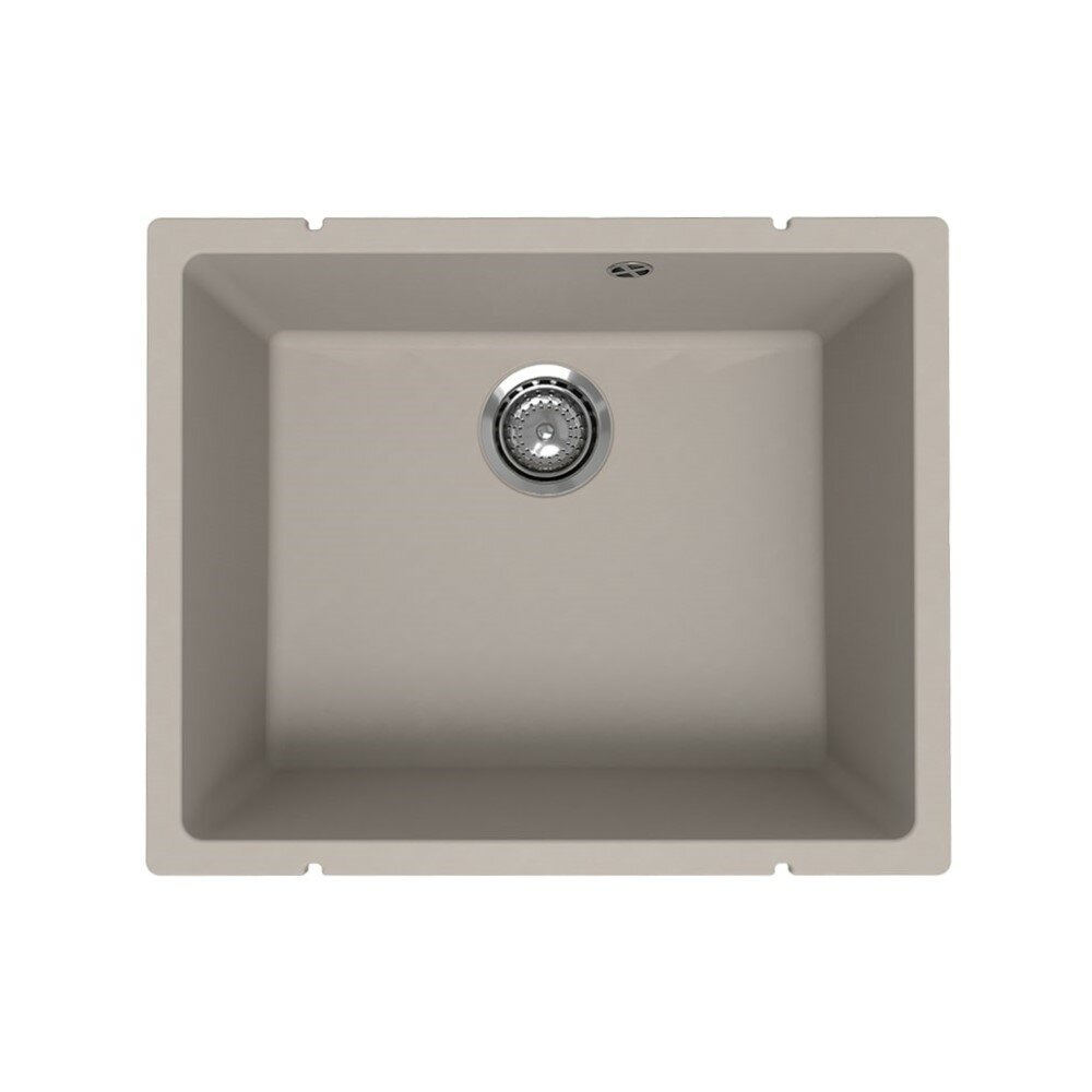 Кухонная мойка Ulgran Underground 55x45 см Under 500-02 кварцевый композит, лен
