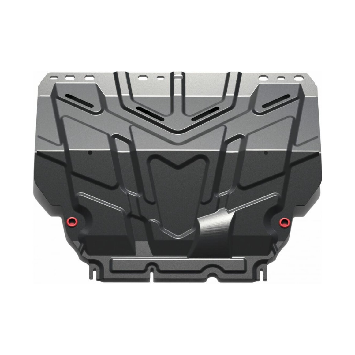 Защита картера двигателя и КПП Форд Фокус 2 и 3, С Макс 1, Гранд С Макс 2, Куга 1 АвтоБроня, штампованная сталь 1.5 мм с крепежом