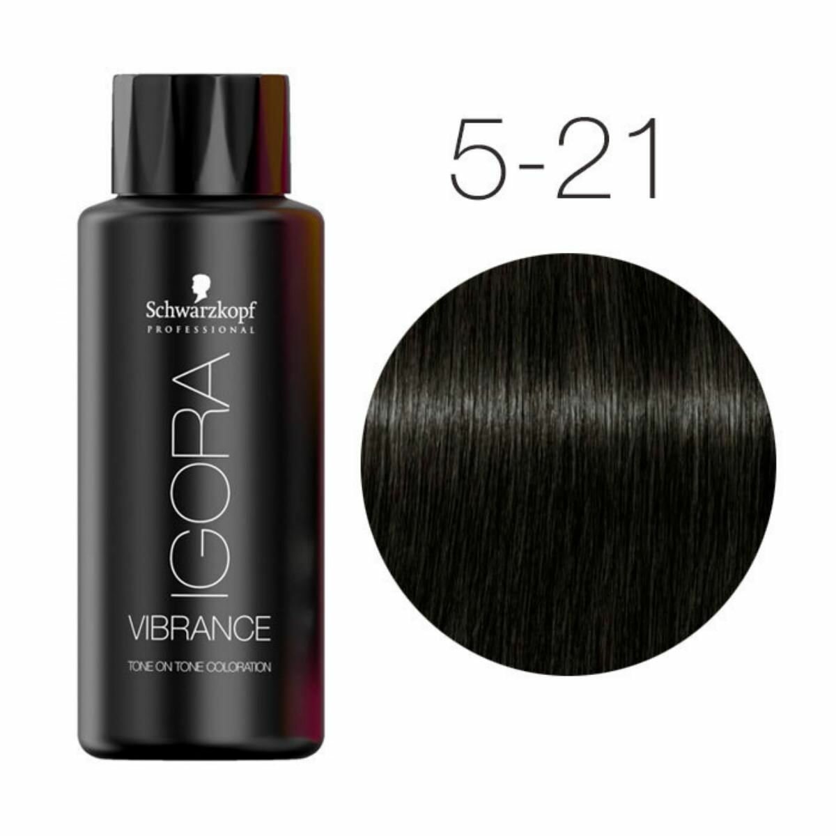 Schwarzkopf IGORA Vibrance 5/21 светлый коричневый пепельный Краска для волос 60мл