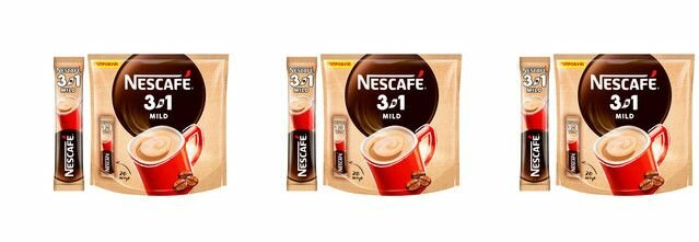 NESCAF Кофе растворимый Мягкий, 20 пак х 14,5 г, 3 шт