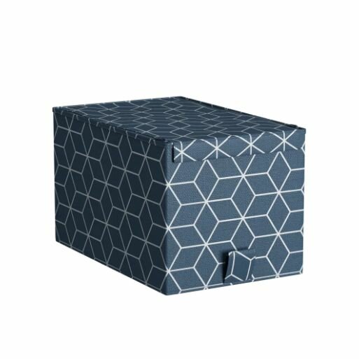 Короб для хранения Spaceo 16.5x18x28 см полиэстер цвет синий