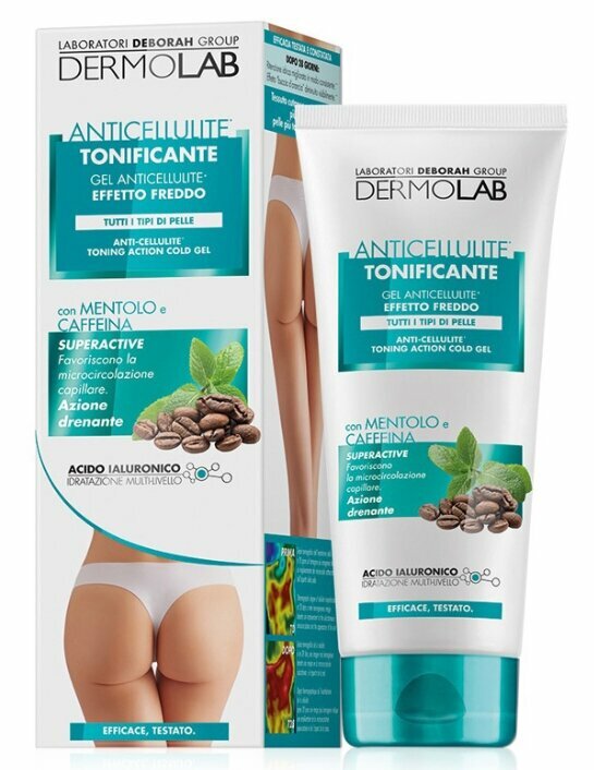 Антицеллюлитный охлаждающий крем для тела Deborah Dermolab, Anti-Cellulite Toning Action Cold Gel- All Skin Types, 200 мл