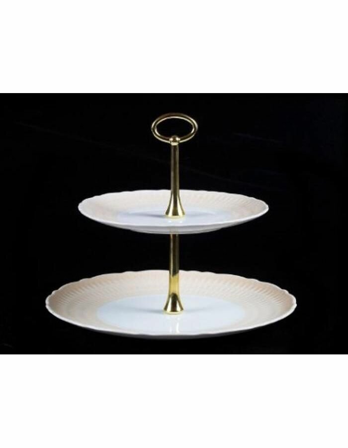 Этажерка 2-х ярусная Sofia, декор "Песочный" 1 шт.