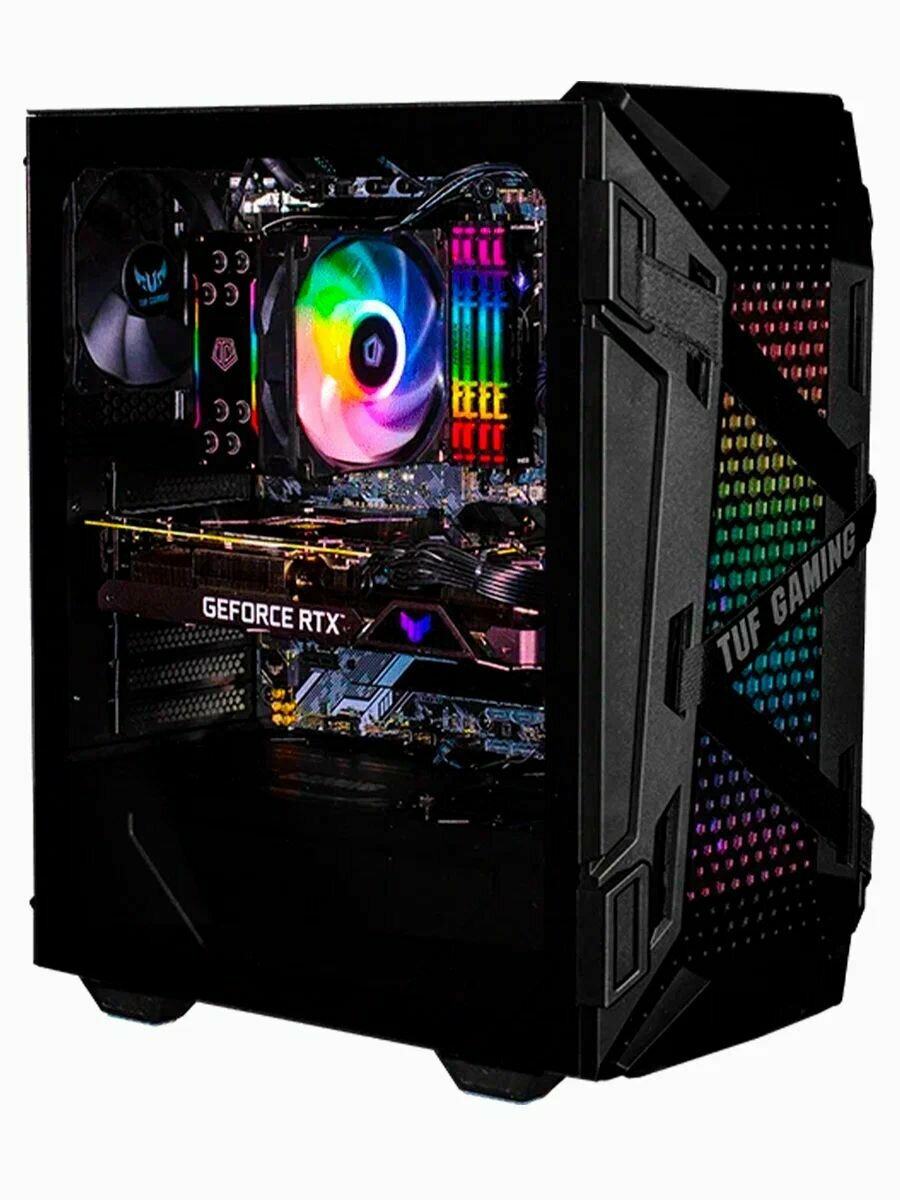 Игровой компьютер Optima 1385 (AMD Ryzen 7 5800X, RTX 3060 12ГБ, RAM 16ГБ, SSD 512ГБ, 750W, Win 10 Pro)