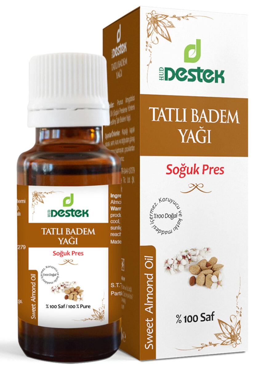 DESTEK, Масло сладкого миндаля 20 мл. питание/увлажнение/уход.