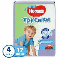 Huggies трусики для мальчиков 4 (9-14 кг), 17 шт.