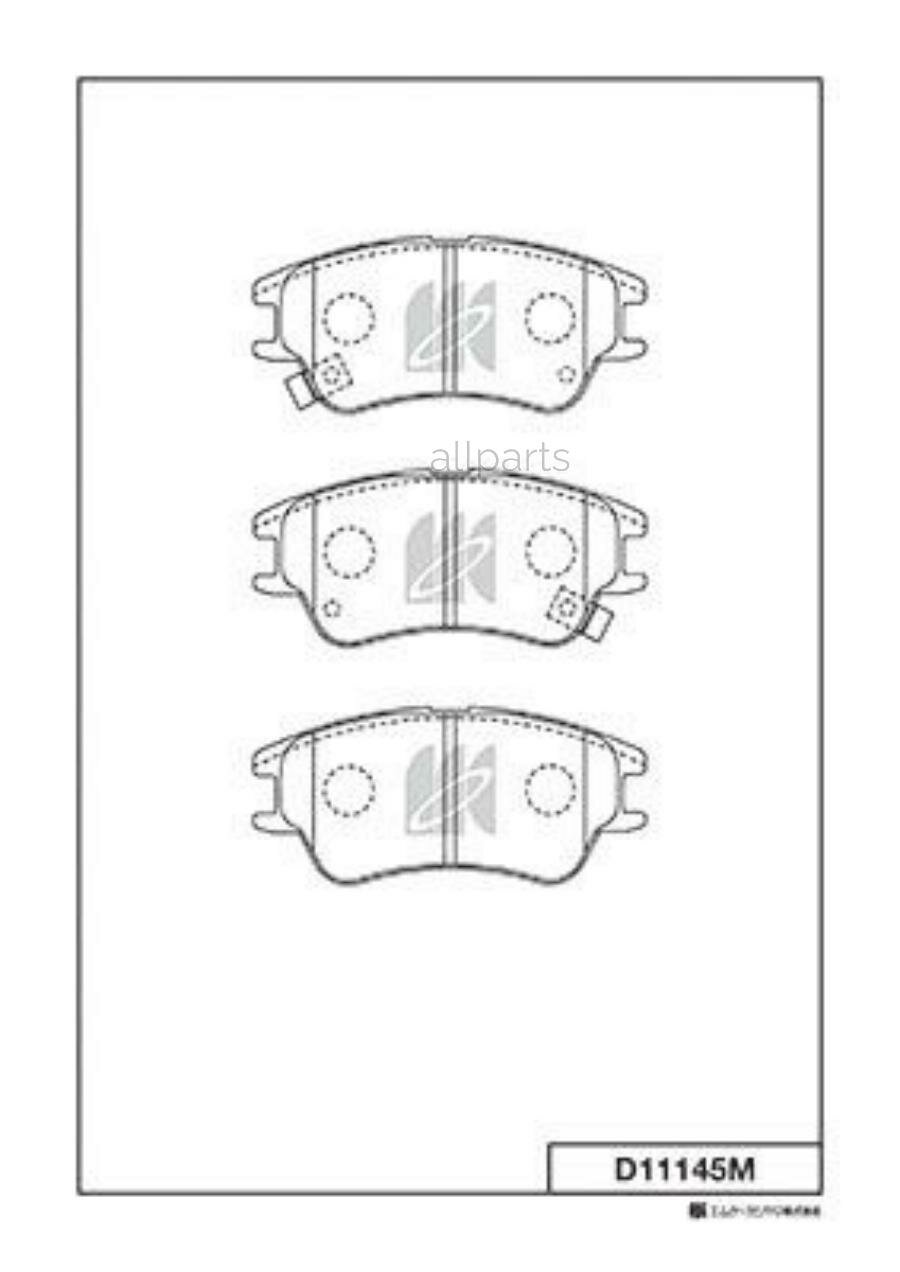 KASHIYAMA D11145M D11145M-01 колодки дисковые п.\ Hyundai Atos 01>