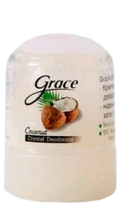 Grace Crystal Deodorant - Coconut Кристаллический натуральный антибактериальный дезодорант "кокос" 40 г.