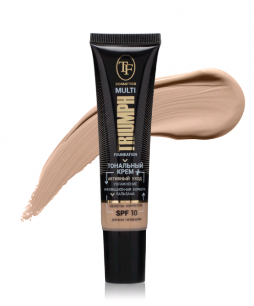 Triumph Ctw-24 - Multi Triumph Foundation Тональный крем с фильтром Spf10 для всех типов кожи 30 мл. №45 sand beige (песочный беж)