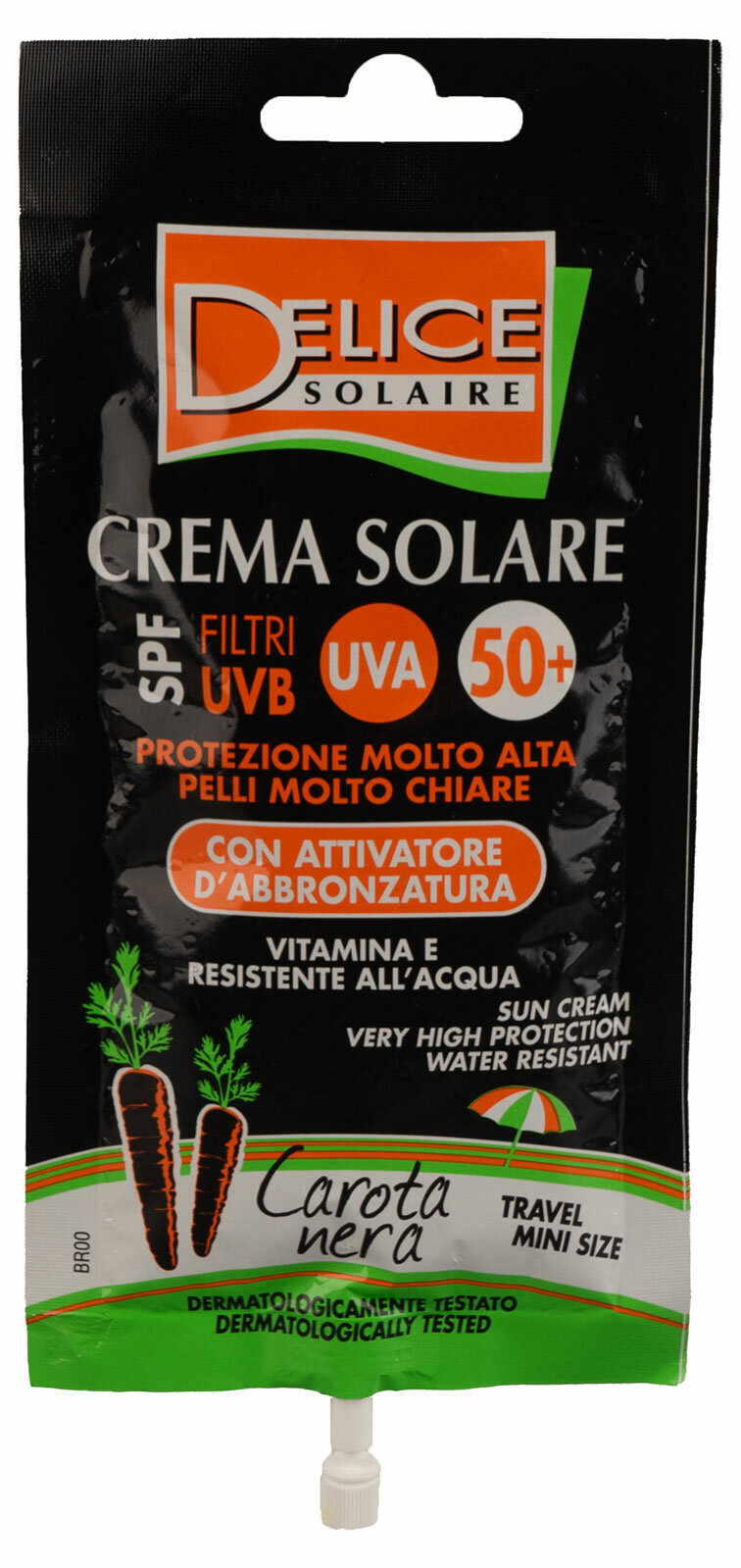 Солнцезащитный крем Delice с экстрактом черной моркови SPF50, 50 мл