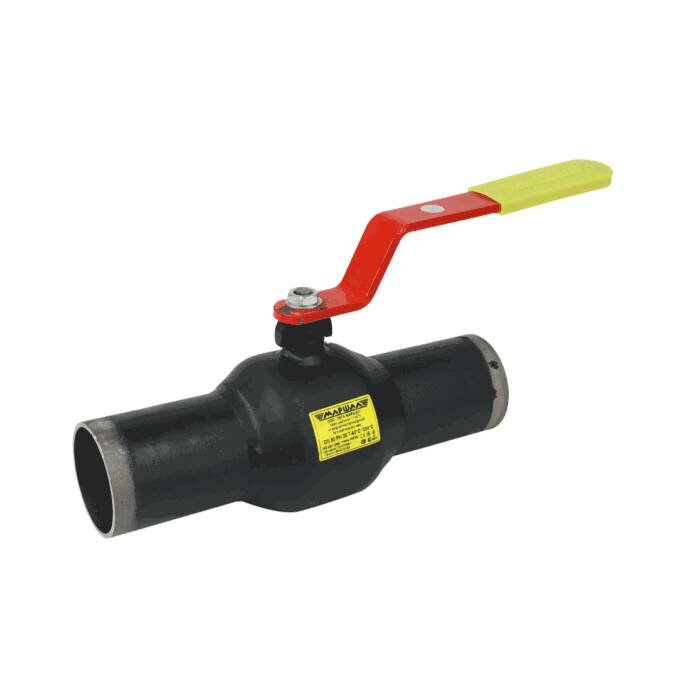 Кран шаровой сталь 09Г2С 11с67п Ду 100 Ру25 п/привар L=390мм Маршал 2ЦП.01.1.025.100/080