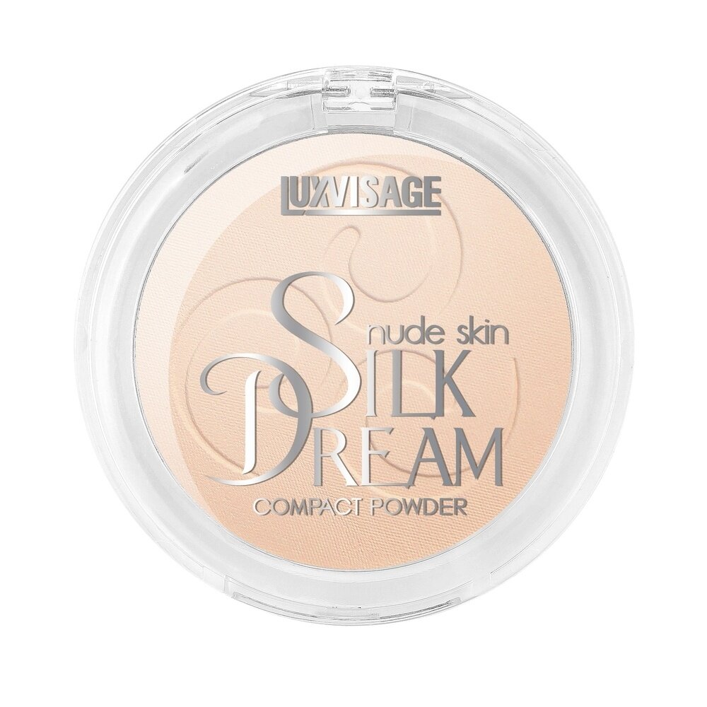Пудра Luxvisage "Silk Dream", Nude Skin, тон 2, Светлый бежевый, компактная